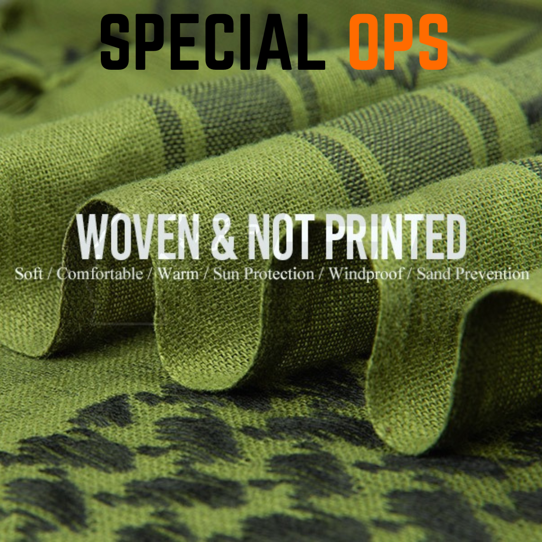 Tactical Shemagh Olive Green Scarf - SPECIAL OPS